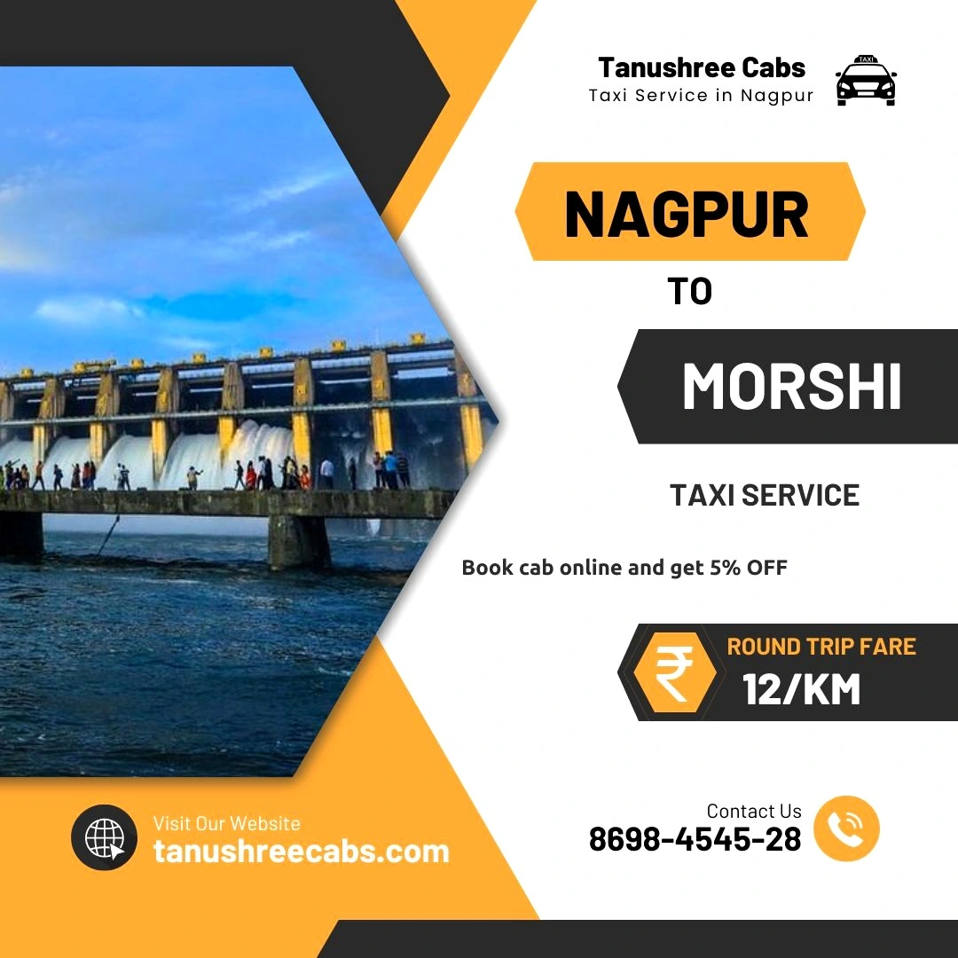 Nagpur to Morshi Taxi @ Rs. 3,600